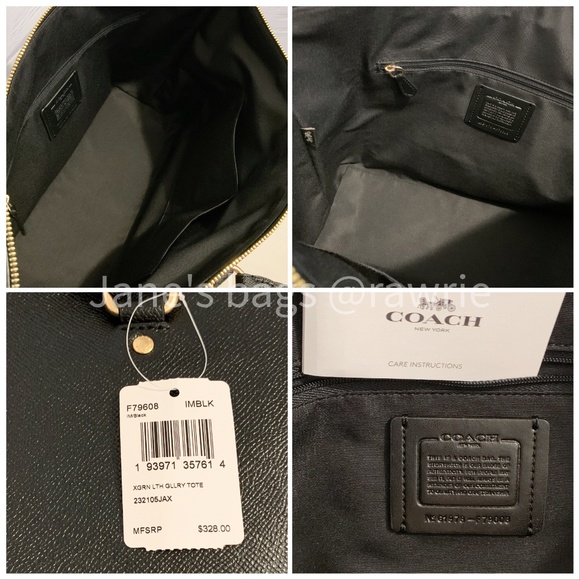 Coach | Bags | New Coach Crossgrain Leather Gallery Tote Black | Poshmark